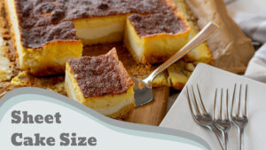Sheet Cake Sizes (Full, Half & Quarter) & Feeding Capacity