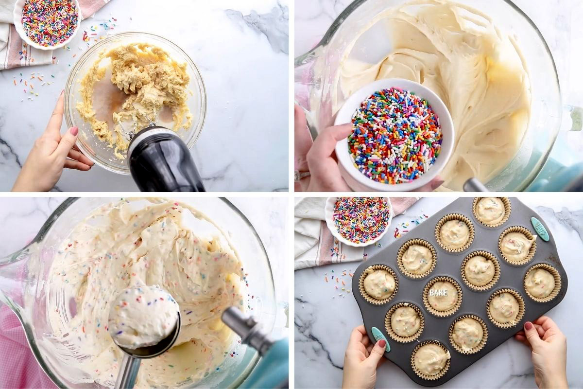 Homemade Funfetti Cupcakes Recipe