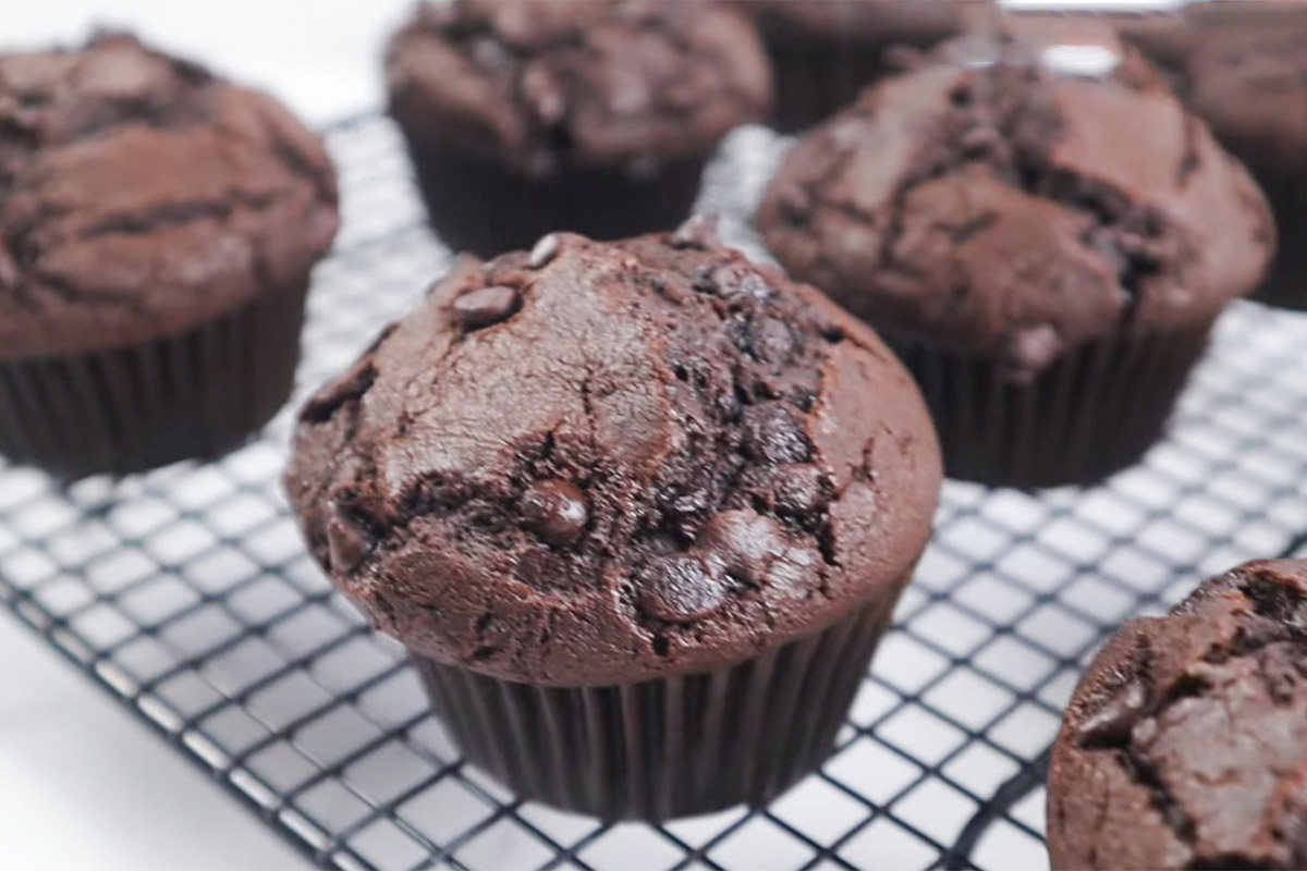 Easy Double Chocolate Chip Muffins Recipe