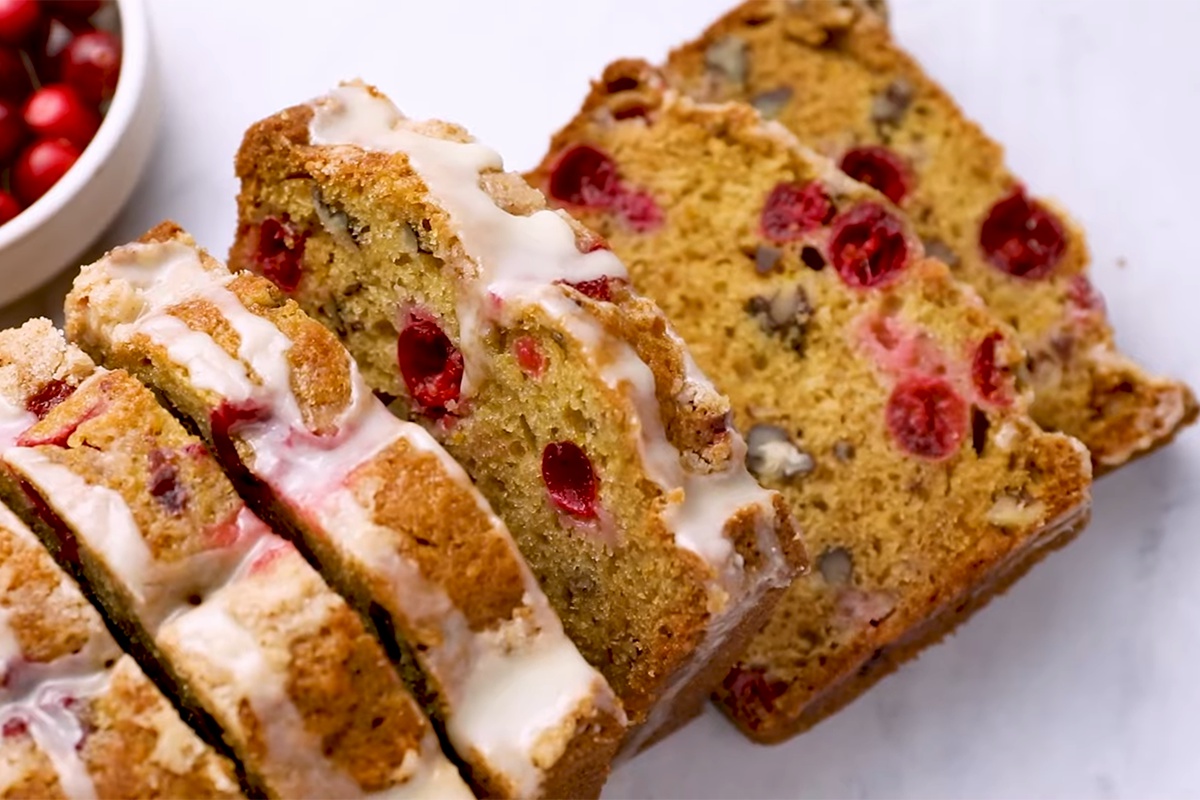 Best Orange Glazed Cranberry Bread Recipe