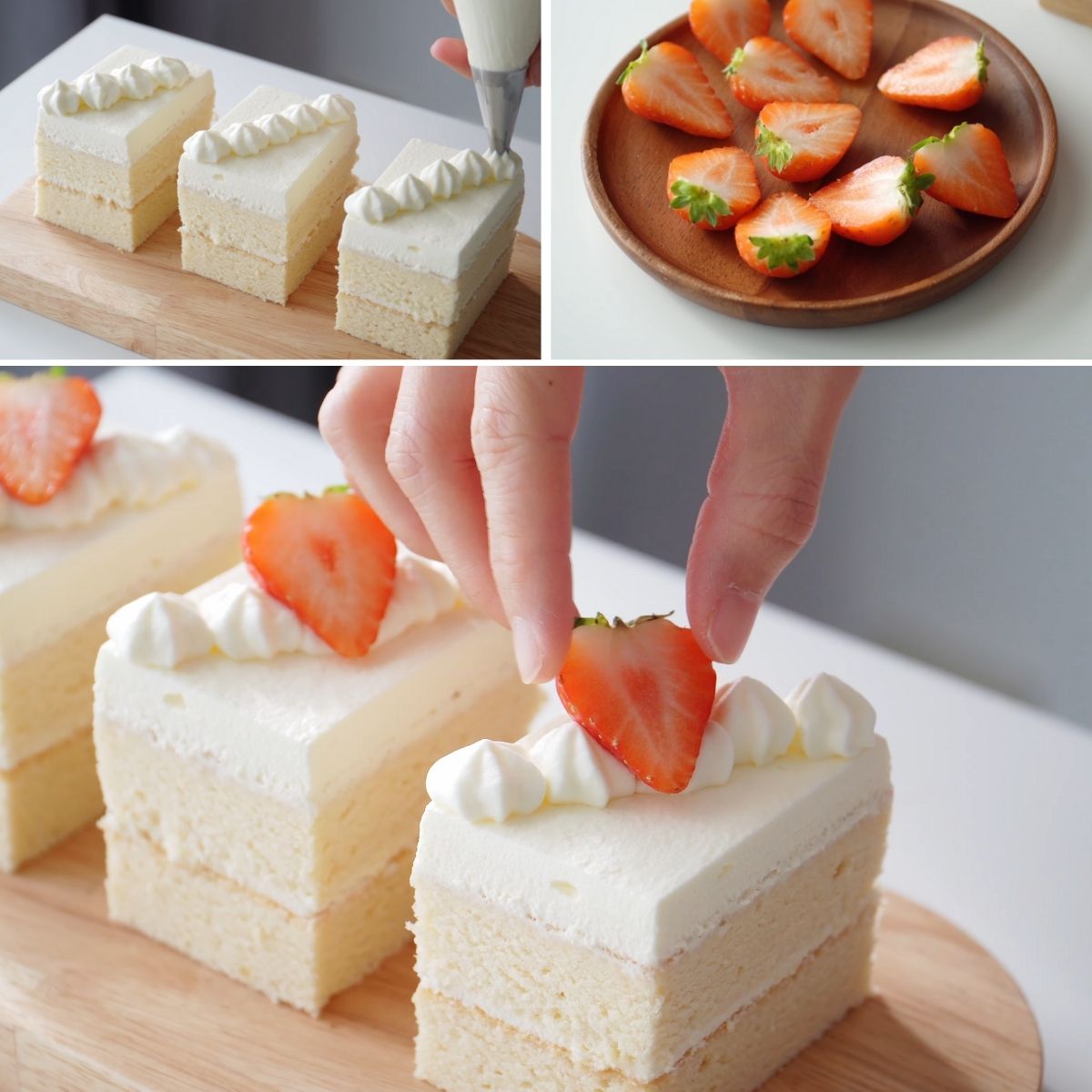 Cotton Soft Sponge Cake With Fresh Cream Recipe