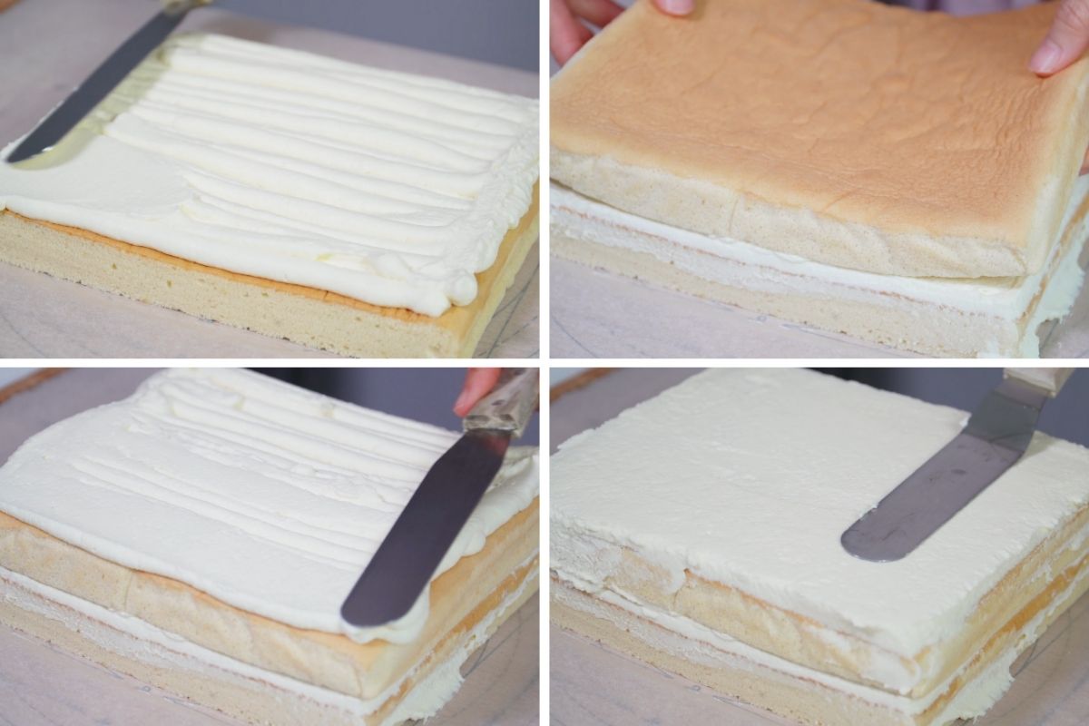 Cotton Soft Sponge Cake With Fresh Cream Recipe