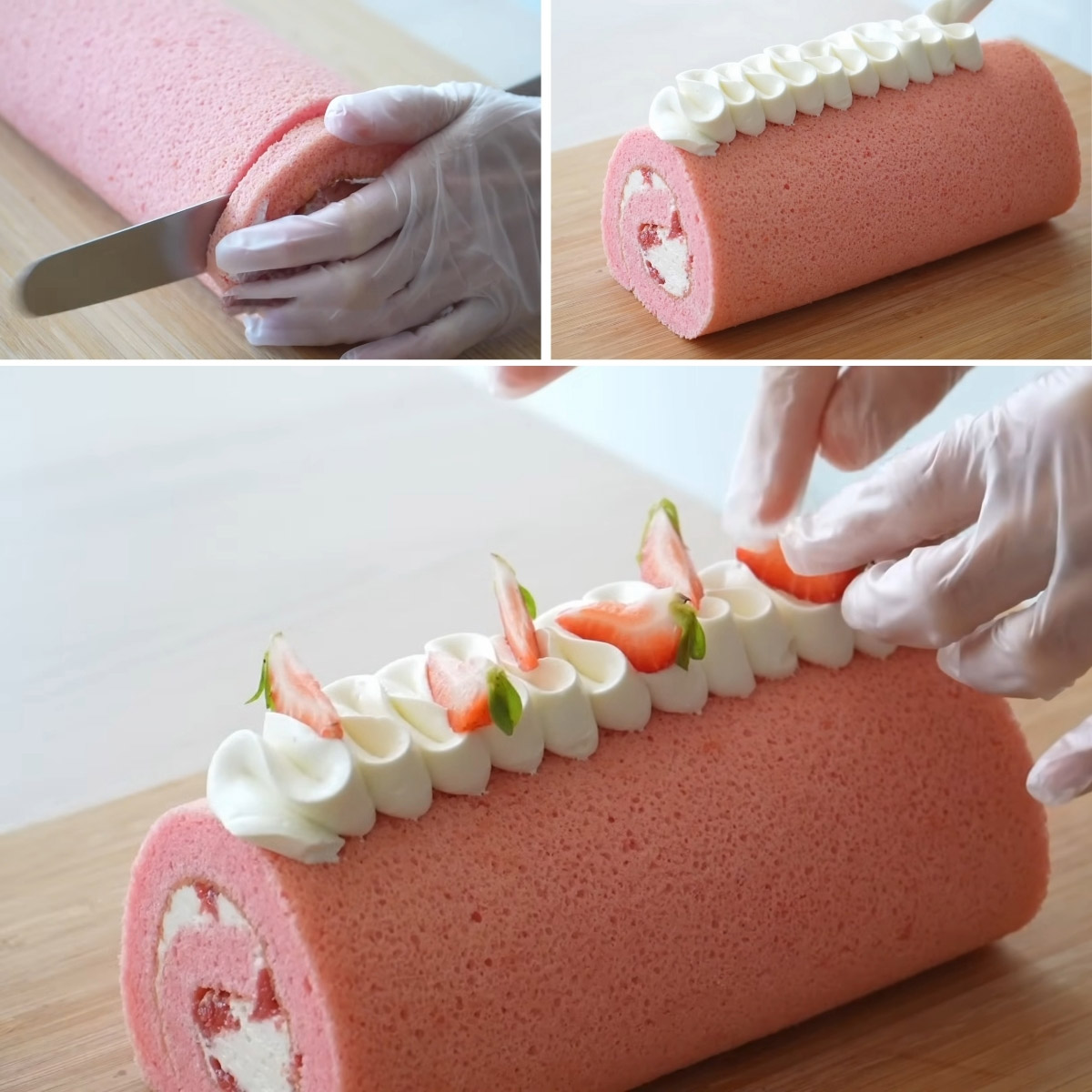 Easy Homemade Strawberry Roll Cake Recipe